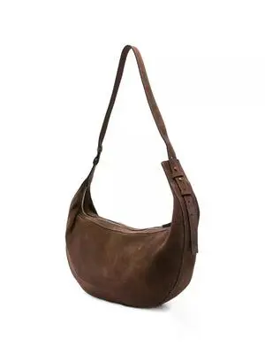 Liviana Conti Suede Shoulder Bag - Brown