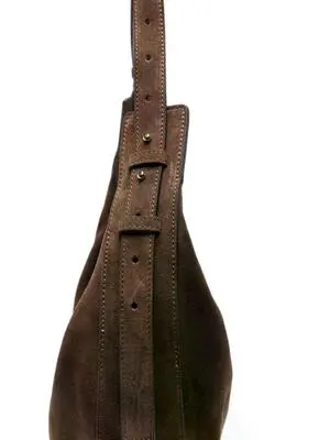 Liviana Conti Suede Shoulder Bag - Brown