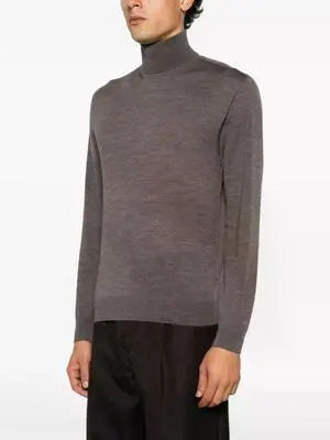 Canali Roll-neck Sweater - Grey