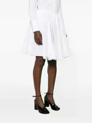 SHUSHU/TONG Floral-jacquard Pleated Mini Skirt