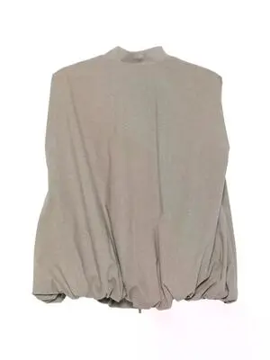 ALYSI Zip-up Bubble-hem Gilet