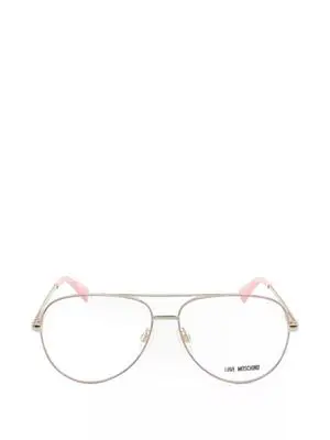 Moschino Pilot-frame Glasses - Pink