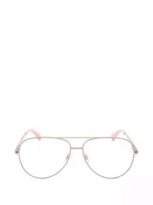 Moschino Pilot-frame Glasses - Pink