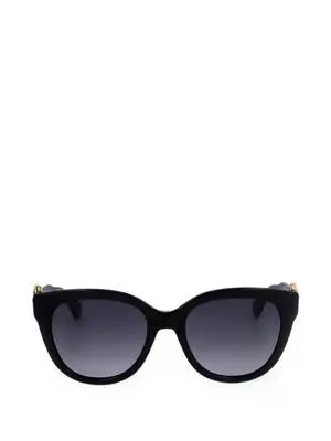 Moschino Buckle-detail Cat-eye Sunglasses - Black
