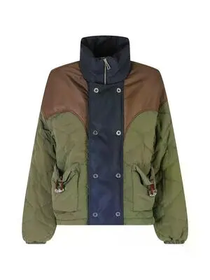 MARBELL Kate Quilted Panelled Jacket - Green