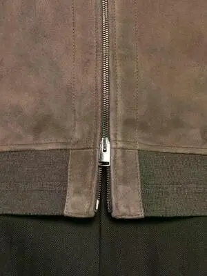 Canali Suede Zip-up Jacket