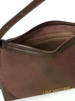 Moschino Logo-plaque Shoulder Bag - Brown
