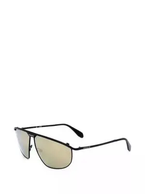 Adidas Pilot-frame Logo-print Sunglasses - Black