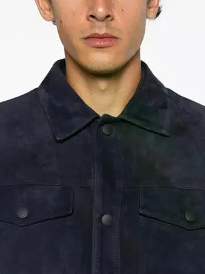 Canali Suede Panelled Jacket