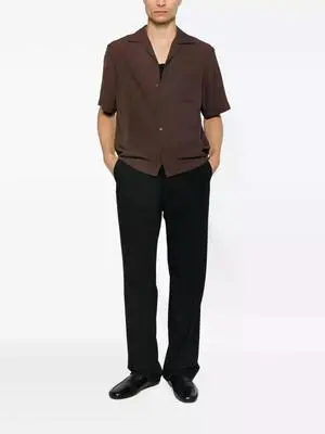 Simkhai Short-sleeve Camp-collar Shirt - Brown