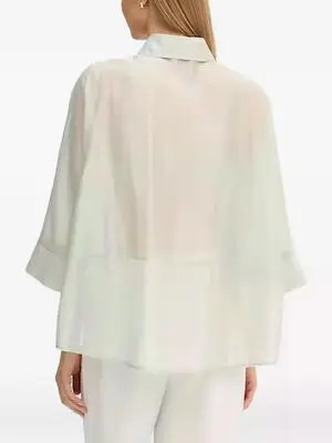 BENETTON Sheer Wide-sleeve Shirt