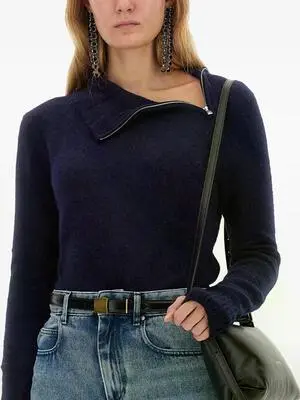 MARANT ETOILE Odelle Zip-neck Sweater