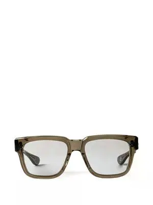 Chrome Hearts Box Officer Square-frame Glasses - Green