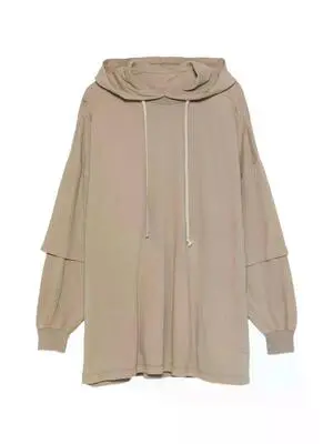 Rick Owens Tommy Hustler Layered Hoodie - Neutrals