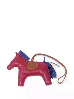 Hermès Mm Rodeo Leather Bag Charm - Red