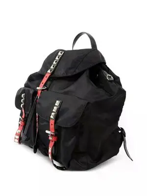 Prada Studded Buckled Backpack