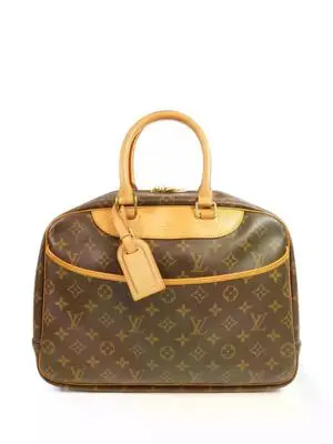LOUIS VUITTON Monogram Deauville Handbag - Brown