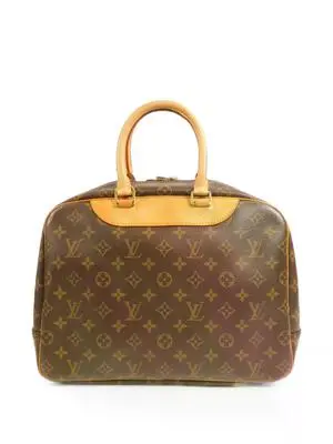 LOUIS VUITTON Monogram Deauville Handbag - Brown