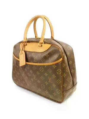 LOUIS VUITTON Monogram Deauville Handbag - Brown