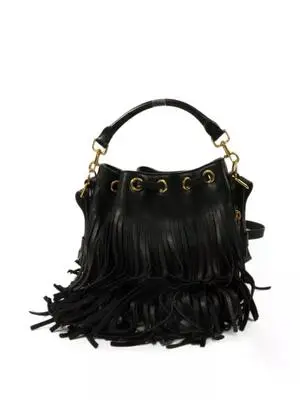Saint Laurent Emmandle Fringed Bucket Bag