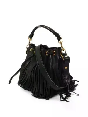 Saint Laurent Emmandle Fringed Bucket Bag