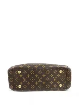 LOUIS VUITTON Mm Montaigne Monogram Tote Bag - Brown