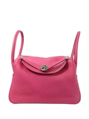 Hermès 26 Lindy Leather Shoulder Bag - Pink