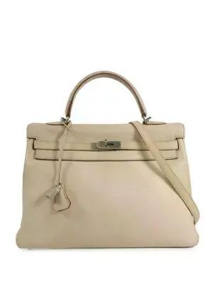 Hermès 35 Kelly Tote Bag Neutrals