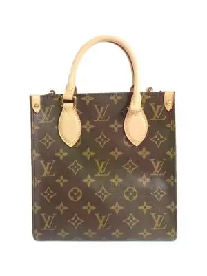LOUIS VUITTON Monogram Sac Plat Bb Tote Bag