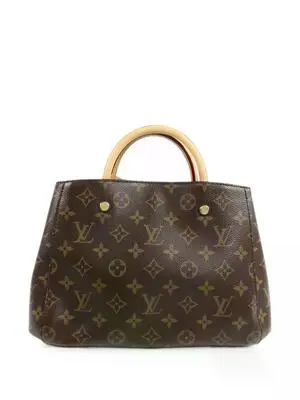 LOUIS VUITTON Bb Montaigne Tote Bag - Brown