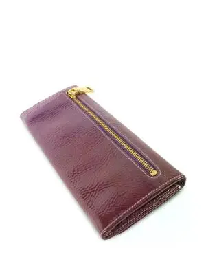 Prada Logo-plaque Patent Wallet