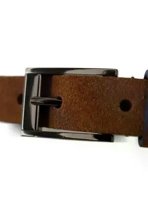 Dolce & Gabbana Logo-engraved Suede Belt