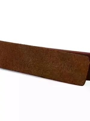 Dolce & Gabbana Logo-engraved Suede Belt