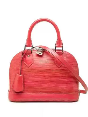 LOUIS VUITTON 2015 Epi Alma Bb Satchel - Red