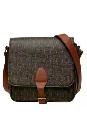 Saint Laurent 2021 Medium Coated Canvas Le Monogramme Buckle Crossbody Bag - Brown