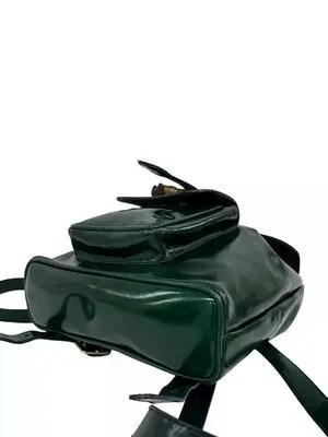 Gucci 20th Century Patent Bamboo Drawstring Backpack