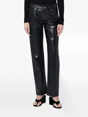 AGOLDE Straight-leg Leather Trousers