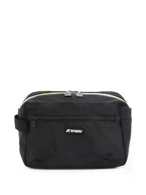 K-WAY Small Demu Logo-patch Wash Bag