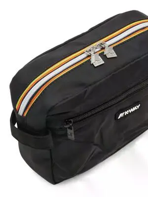 K-WAY Small Demu Logo-patch Wash Bag