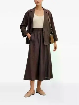 BENETTON Elasticated-waist Midi Skirt