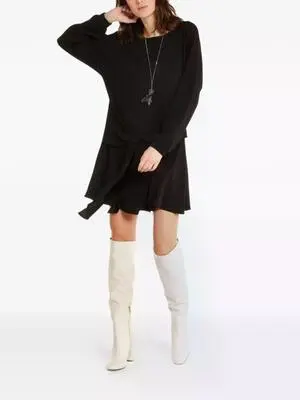 Patrizia Pepe Knot-detail Long-sleeve Dress