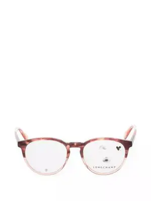 Longchamp Round-frame Glasses - Red