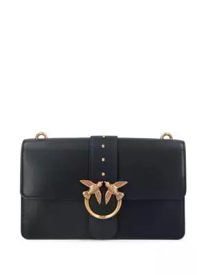 Pinko Love Bag One Medium Handbag In Leather Black