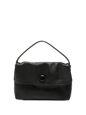THE ROW Sally Button-detail Grained-leather Mini Bag - Black