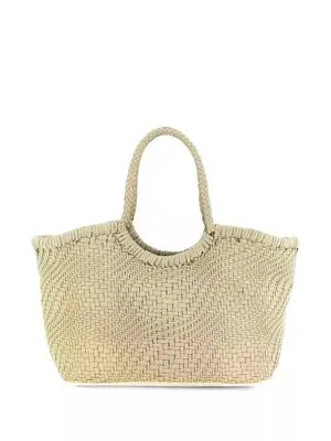 Dragon Diffusion Nantucket Optical Leather Tote Bag - Neutrals