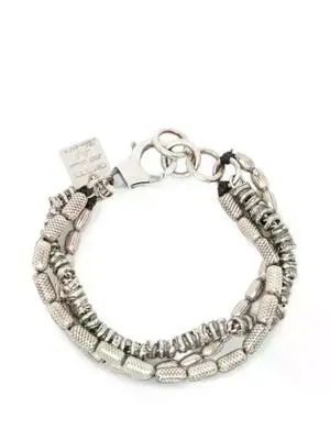 GOTI Beaded Multi-strand Bracelet - Silver