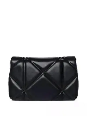 Moschino Quilted Logo-plaque Shoulder Bag