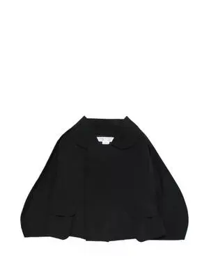 Comme Des Garçons Peter Pan-collar Wool Jacket - Black
