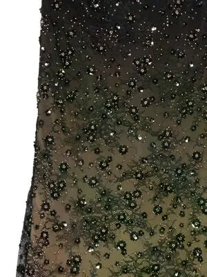 Elie Saab Sequin-embellished Lace-overlay Midi Skirt