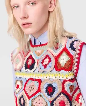 Stella McCartney Hand-crocheted Heart Vest